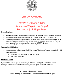 Gusto | City of Portland Minimum Wage